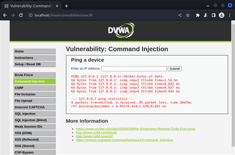 Inyección De Comandos En Dvwa Keepcoding Bootcamps