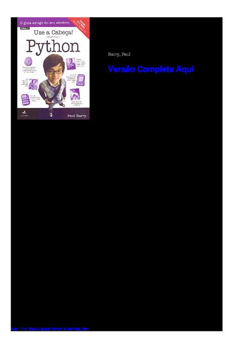 Use A Cabeça Com Python Pdfcoffeecom