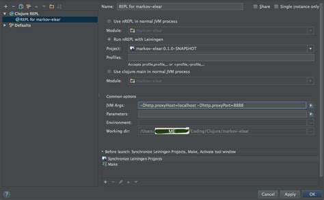 Clojure Connect A Repl To Charles Proxy Stack Overflow