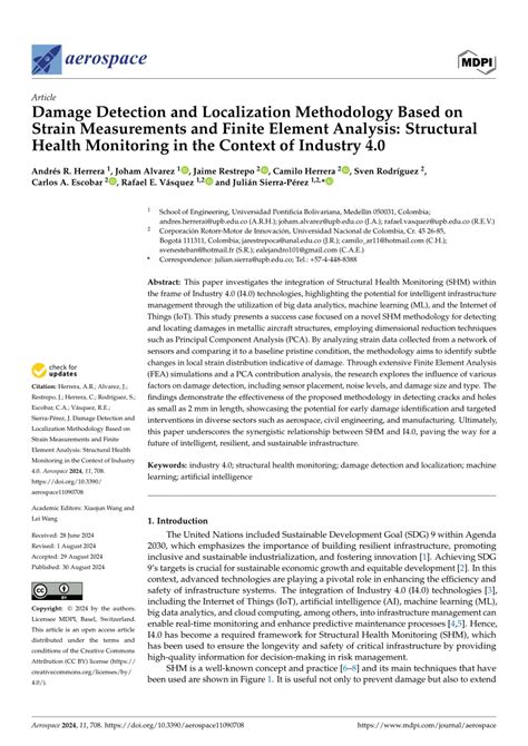 Pdf Damage Detection And Localization Methodology Based On Strain