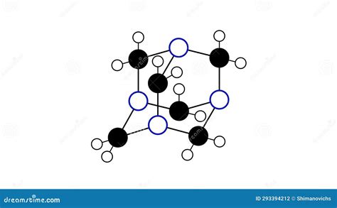 3d Image Of Hexamethylenetetramine Skeletal Formula 276343693
