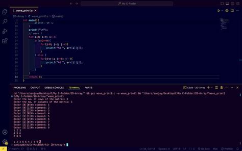 Utkal Behera On Linkedin 100daysofcode Matrixmanipulation Wavyprint