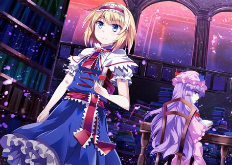Alice Margatroid And Patchouli Knowledge Touhou Drawn By E O Danbooru