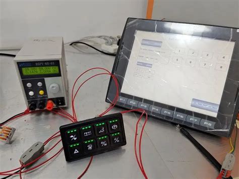 Ip67 Protection Class Push Button Switch Panel Icon Replaceable Automotive Electronic Backlit