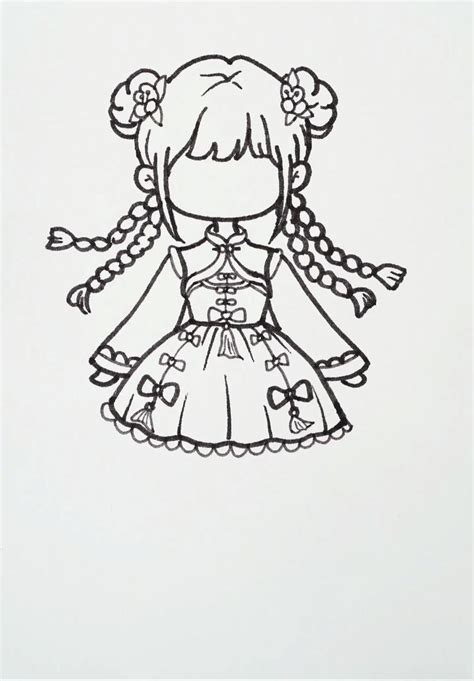 女孩简笔画20张 几塔之家