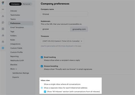 Configuring Your Inbox View