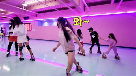 💥 오~ 굉장한 초등학생 소녀 💥 롤러장 운동 다이어트 Rollerskating 롤러스케이트 삼성갤럭시 유로댄스