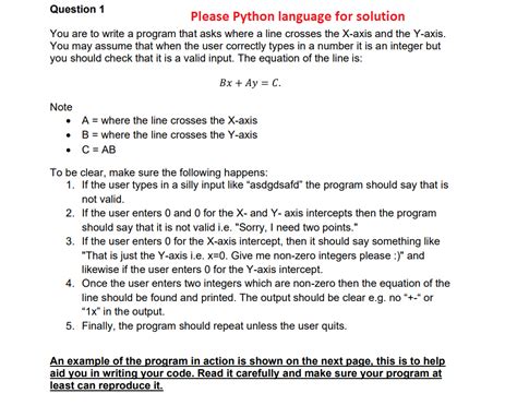 Solved Question 1 Please Python Language For Solution You