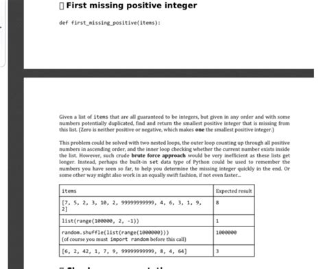 solved first missing positive integer def first missing