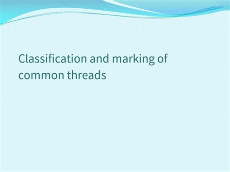 News Classification And Marking Of Common Threads