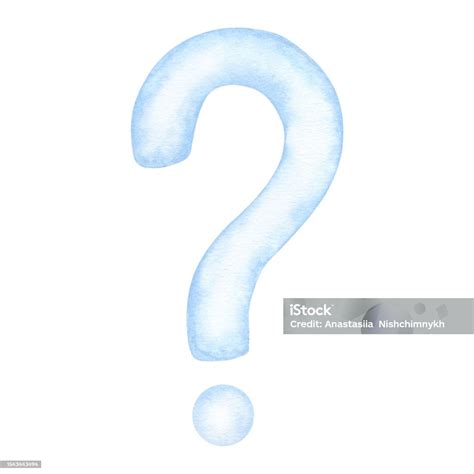 물음표 파란색 소년 손으로 그린 수채화 그림은 흰색 배경에 분리되어 있다 성별 공개 파티 베이비 샤워 어린이 직물 0명에 대한