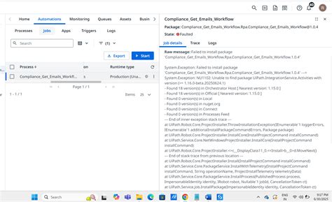 Issue With Uipath Integration Service Activity On Orchestrator
