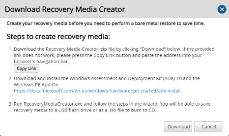 Downloading The Recovery Media Creator As A USB Flash Drive Barracuda Campus