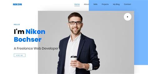 Nikon Personal Portfolio Html5 Template By Themeplaza Codester