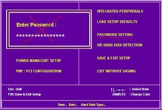 How To Remove The BIOS Password