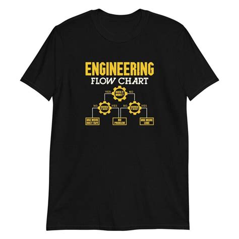 Engineer Engineering Flow Chart T Idea Unisex Jersey Short Sleeve