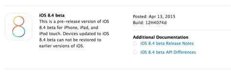 IOS Beta Released For Developers