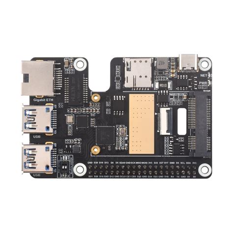 Pcie To Minipcie Gigabit Ethernet Usb 32 Gen1 Hat For Raspberry Pi