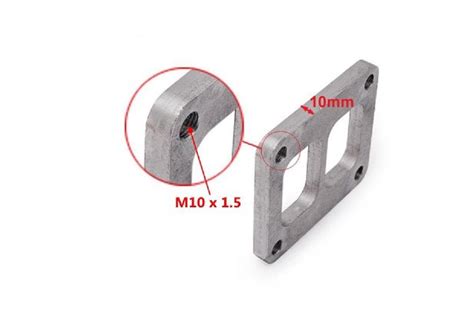 Inlet Gasket Twin Scroll Flange Turbo T4 Gt45 Gt40 14028 Gang Racing