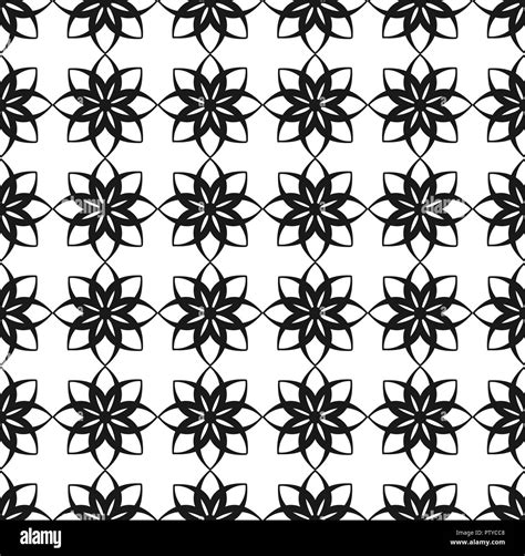 Vector Seamless Pattern Black And White Repeating Geometric Pattern Stock Vector Image And Art