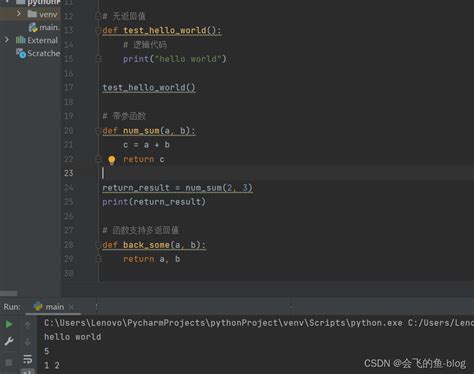 函数定义与调用详解 Csdn博客
