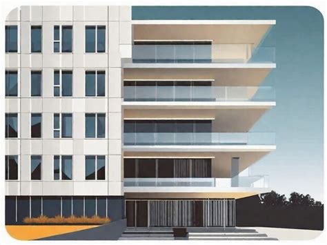 Modern Architectural Structure Premium Ai Generated Image