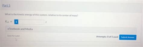 Solved Consider A System Of Two Objectsobject 1 Has A Mass