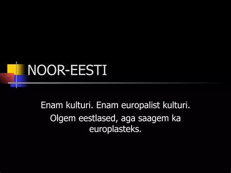 Noor Eesti Ppt
