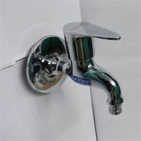 Silver New Flow Stainless Steel Bib Cock For Bathroom Fitting Modern
