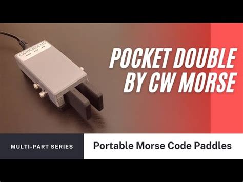 Cw Morse Pocket Double Paddle Morse Code Key Youtube