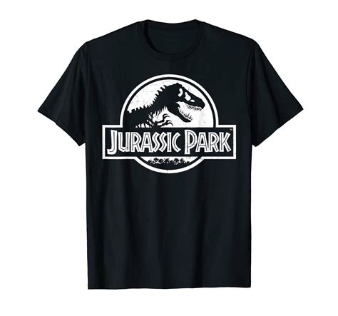 Jurassic Park White Simple Logo T Shirt Jurassic Park Shirts Park