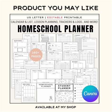 Editable Weekly Assignment Tracker 2 Pages Printable Homeschool
