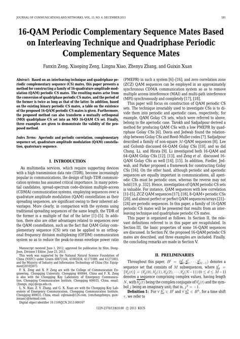 pdf 16 qam periodic complementary sequence mates based on