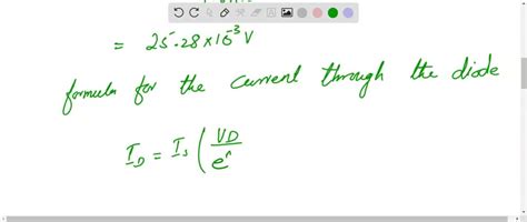 Solved Q6 A Using The Diode Equation Determine The Diode Current