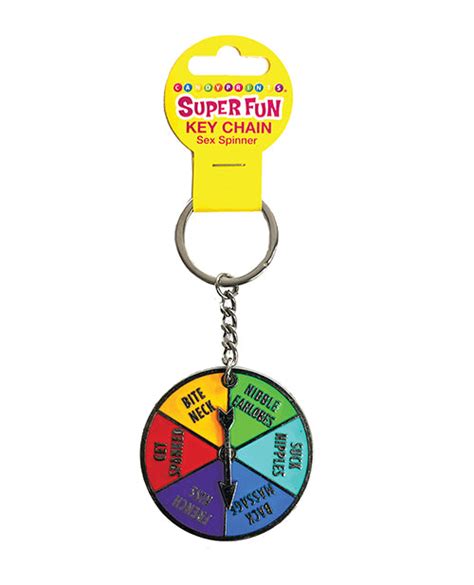 Super Fun Sex Spinner Key Chain Multi Color Nefarious By Design