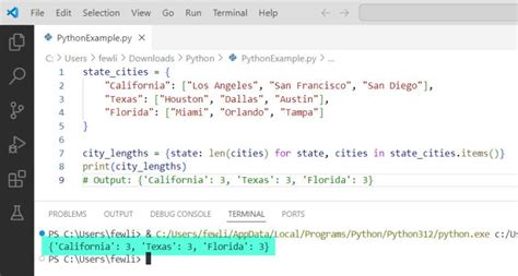 how to get the length of a dictionary in python
