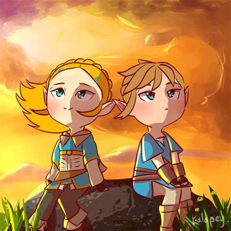 Zelda And Link The Legend Of Zelda Fanart By Kalapey On Deviantart