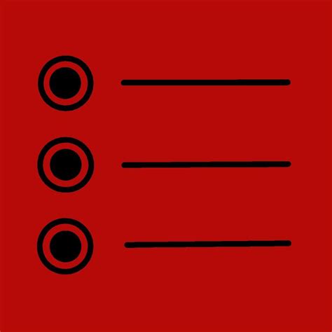 Three Black Circles On A Red Background
