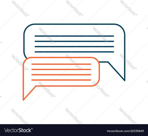 dialog messaging bubble sign concept royalty free vector