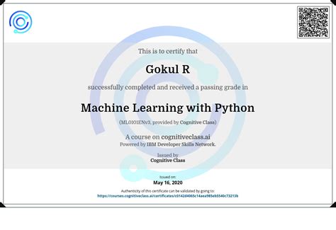 Cognitive Class Ml0101env3 Certificate Cognitiveclass