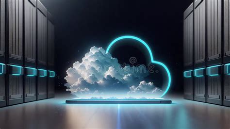 Concept Of Cloud Storage Representing The Accessibility And Scalability Of Virtual Technology
