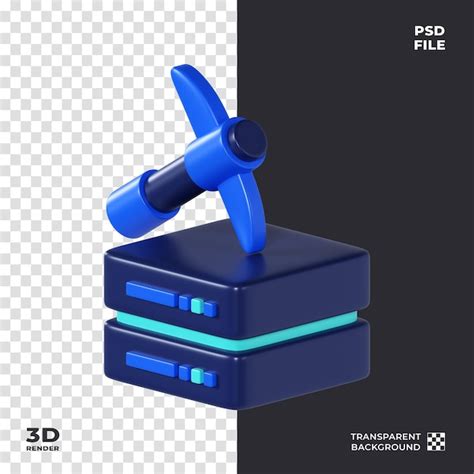 Premium Psd 3d Data Mining Icon Render