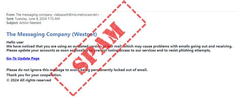 Is This Email Spam The Messaging Company