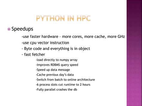 Role Of Python In Hpc Pptx