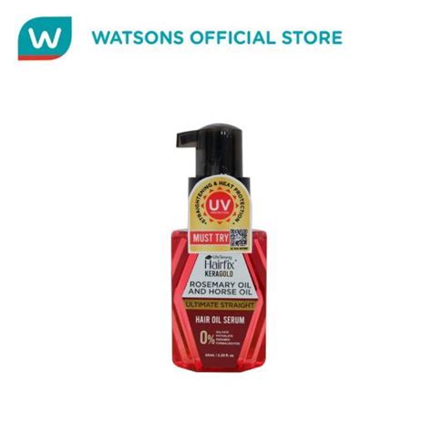 Hairfix Keragold Hair Oil Serum Ultimate Straight 65ml Shopee Philippines