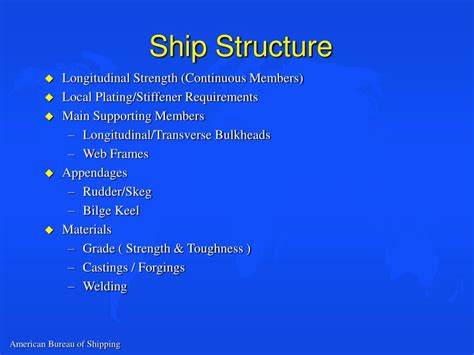 American Bureau Of Materials And Shipping Rules For Welding