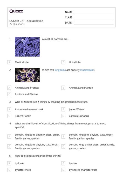 50 phylogeny worksheets for 12th class on quizizz free and printable