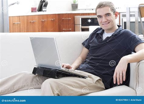 Laptop User stock photo. Image of adult, happy, smiling - 8247984