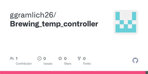 Github Ggramlich26brewingtempcontroller