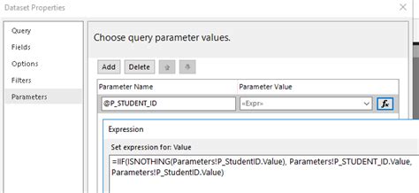 ssrs parameters microsoft qanda